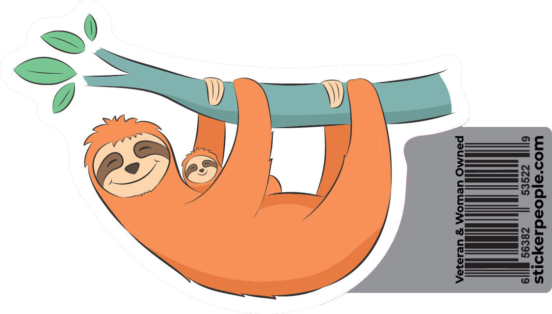 Wholesale Sloth Stickers | Stickers for Resellers & Profit – Sticker People