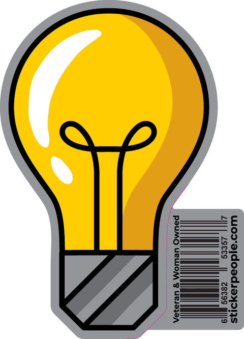 Shop Yellow Lightbulb Online | Sticker People