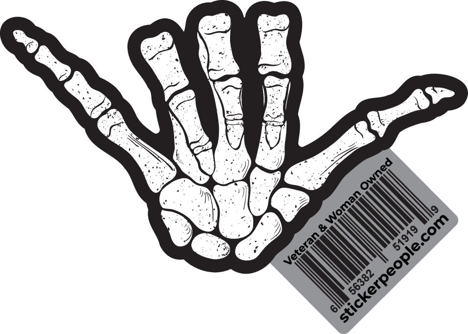 Hang Loose Skeleton Hand | Sticker People