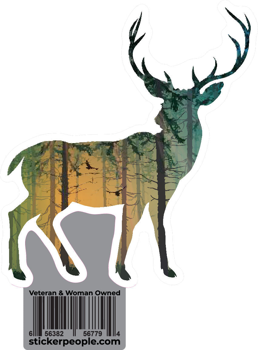 Smoky Woods Deer | Deer Stickers | Sticker People | Sticker People