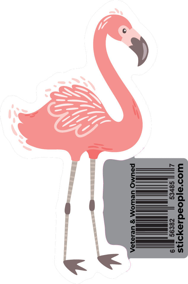 Pink Flamingo | Pink Bird | Sticker People | Sticker People