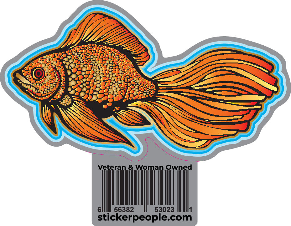 Goldfish Sticker | Goldfish Swim | Sticker People