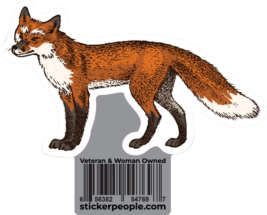Realistic Fox | Orange and White Fox | Sticker People