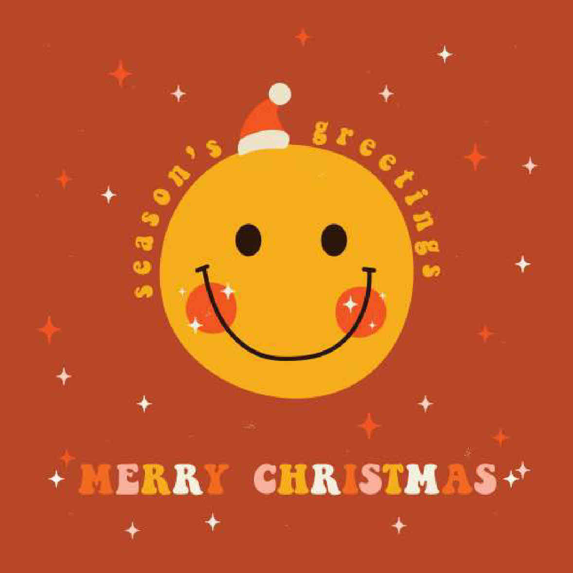 Merry Christmas Smiley Face | Smiley Face | Sticker People