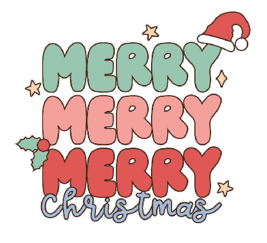 Merry Merry Merry Chirstmas | Joy Stickers | Sticker People