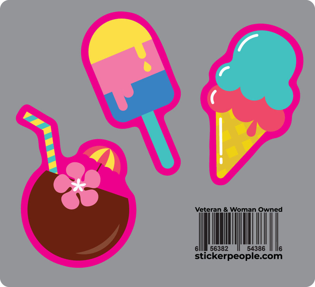 Icecream | Icecream Stickers | Sticker People | Sticker People