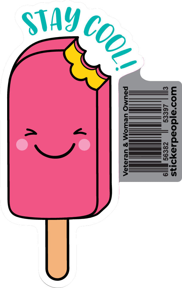 Stay Cool Popsicle Sticker | Sticker People | Sticker People