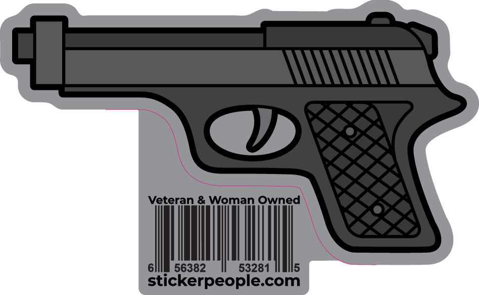 Cartoon Pistol Sticker | Weapon Cartoon | Sticker People | Sticker People