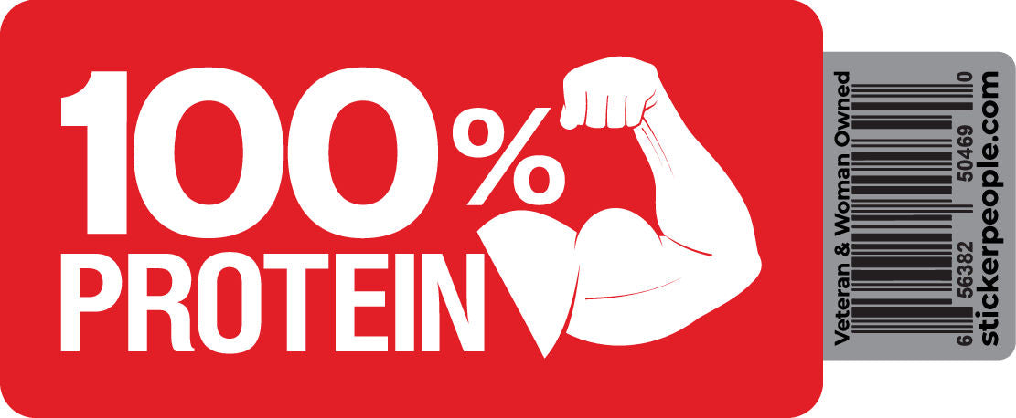 100% Protein Muscle Sticker Collection | Sticker People