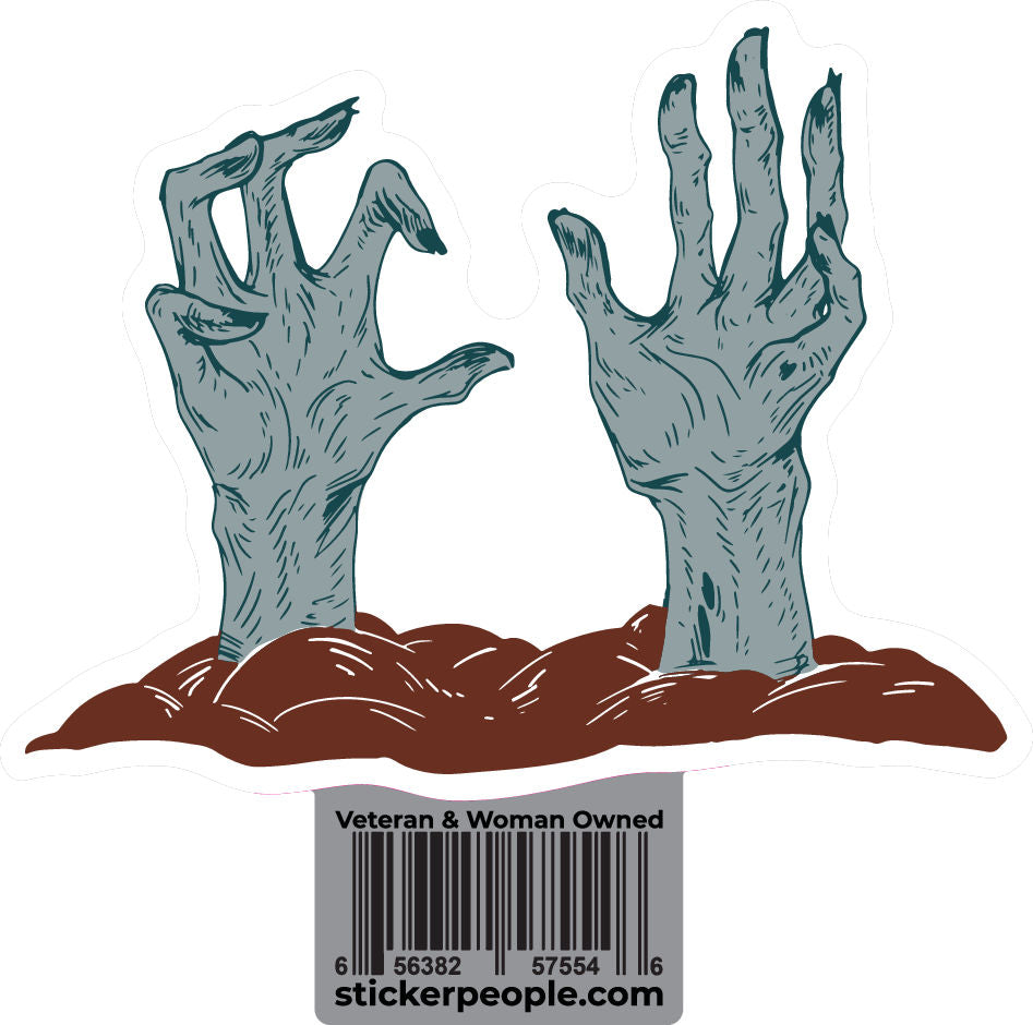 Zombie Hands Sticker | Cartoon Zombie Hands | Sticker People | Sticker ...