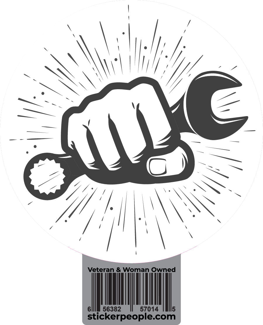 Wrench in Hand | Wrench Sticker | Sticker People