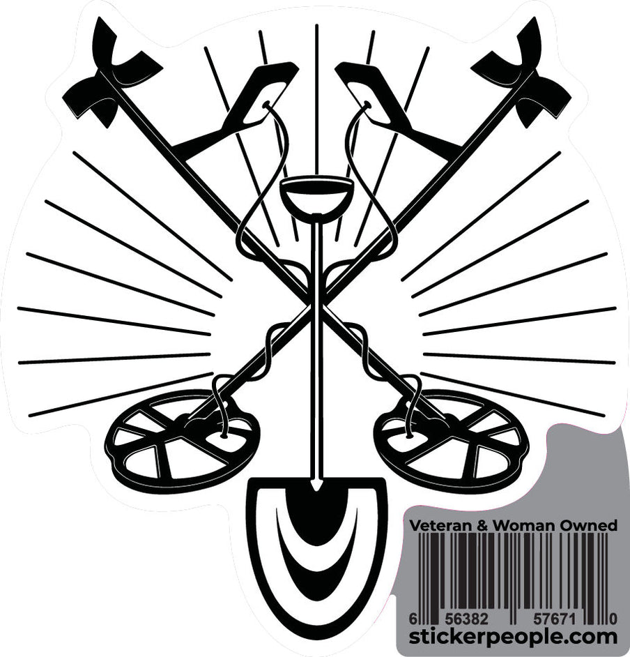 Metal Detecting | Metal Stickers | Sticker People | Sticker People
