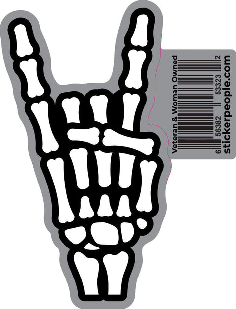 Rock On Skeleton Hand | Skelton Sticker |Stciker People – Sticker People