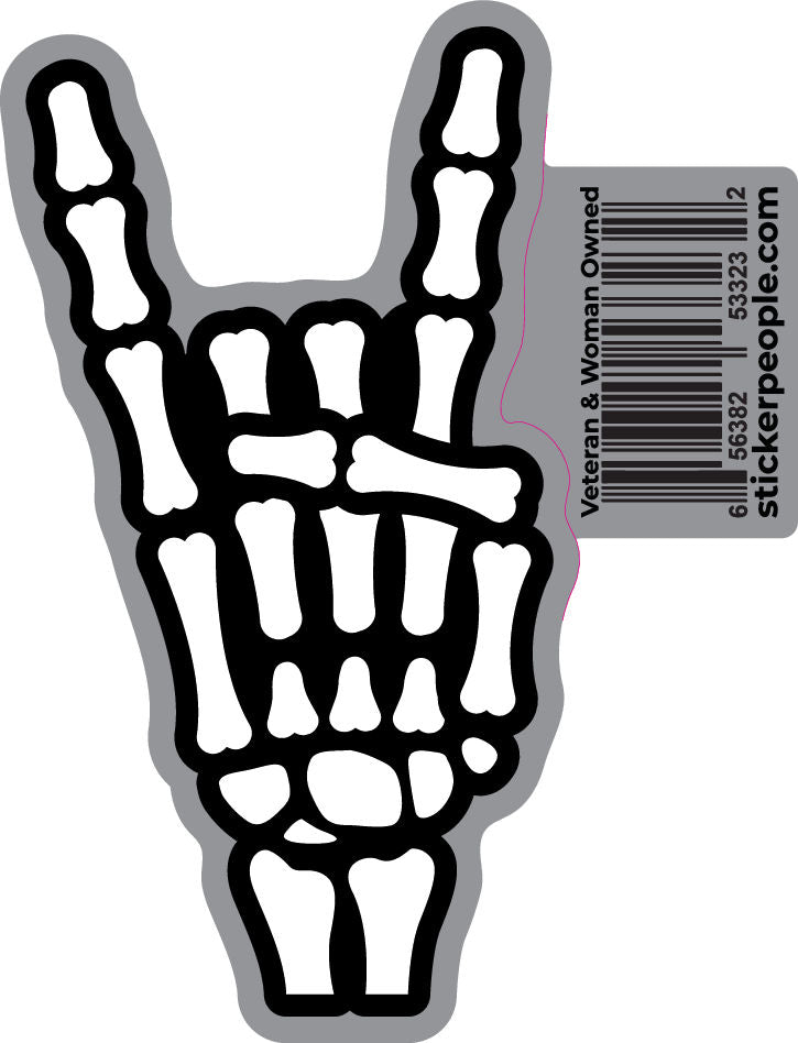 Rock On Skeleton Hand | Sticker People