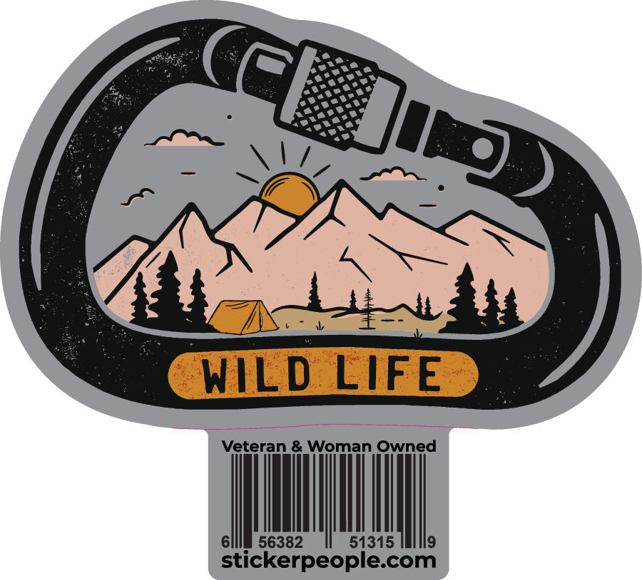 Wild Life Carabiner | Wildlife Sticker | Sticker People