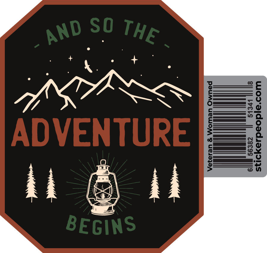 And So the Adventure Begins | Adventure Time Sticker – Sticker People