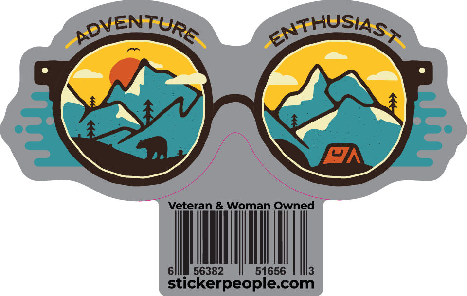 Adventure Enthusiast Glasses | Sticker People | Sticker People