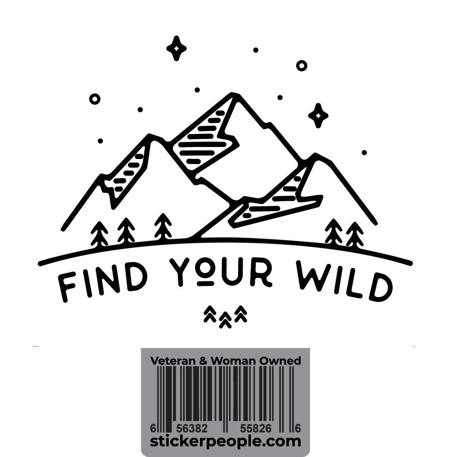 Find Your Wild Adventure Sticker | Wildlife Adventure Near Me | Sticker ...