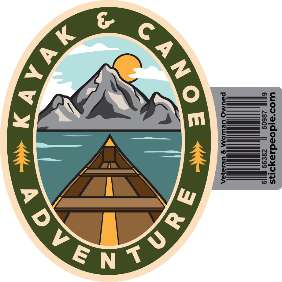 Kayak & Canoe Adventure Club | Stickers for a Kayak | Sticker People
