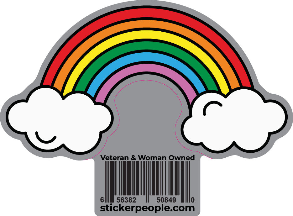 Rainbow Stickers | Rainbow with Clouds | Sticker People | Sticker People
