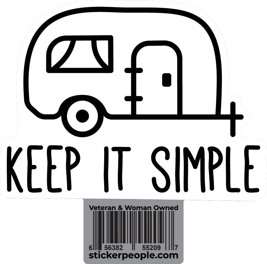 Keep It Simple | Keep It Simple Sticker | Sticker People | Sticker People