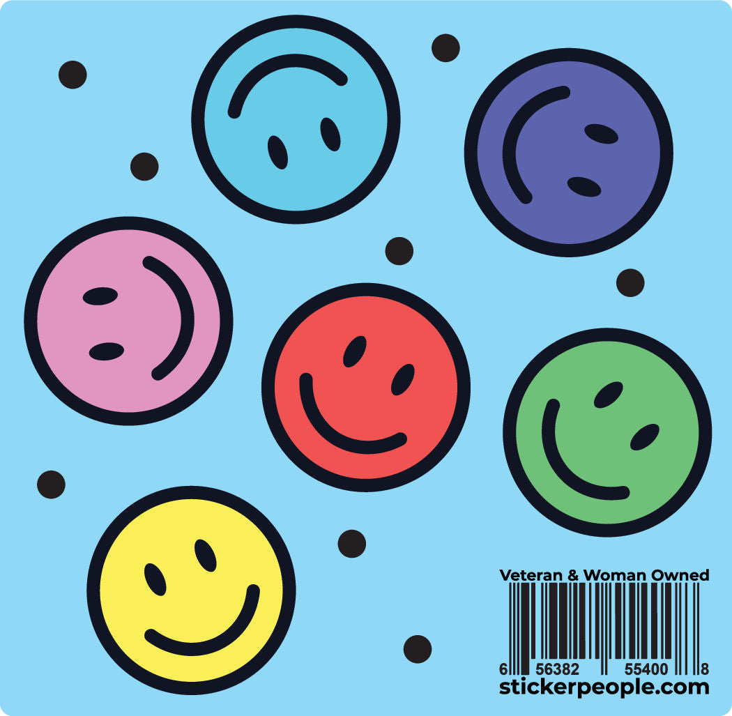Smiley Faces Sheet X6 | Sticker People