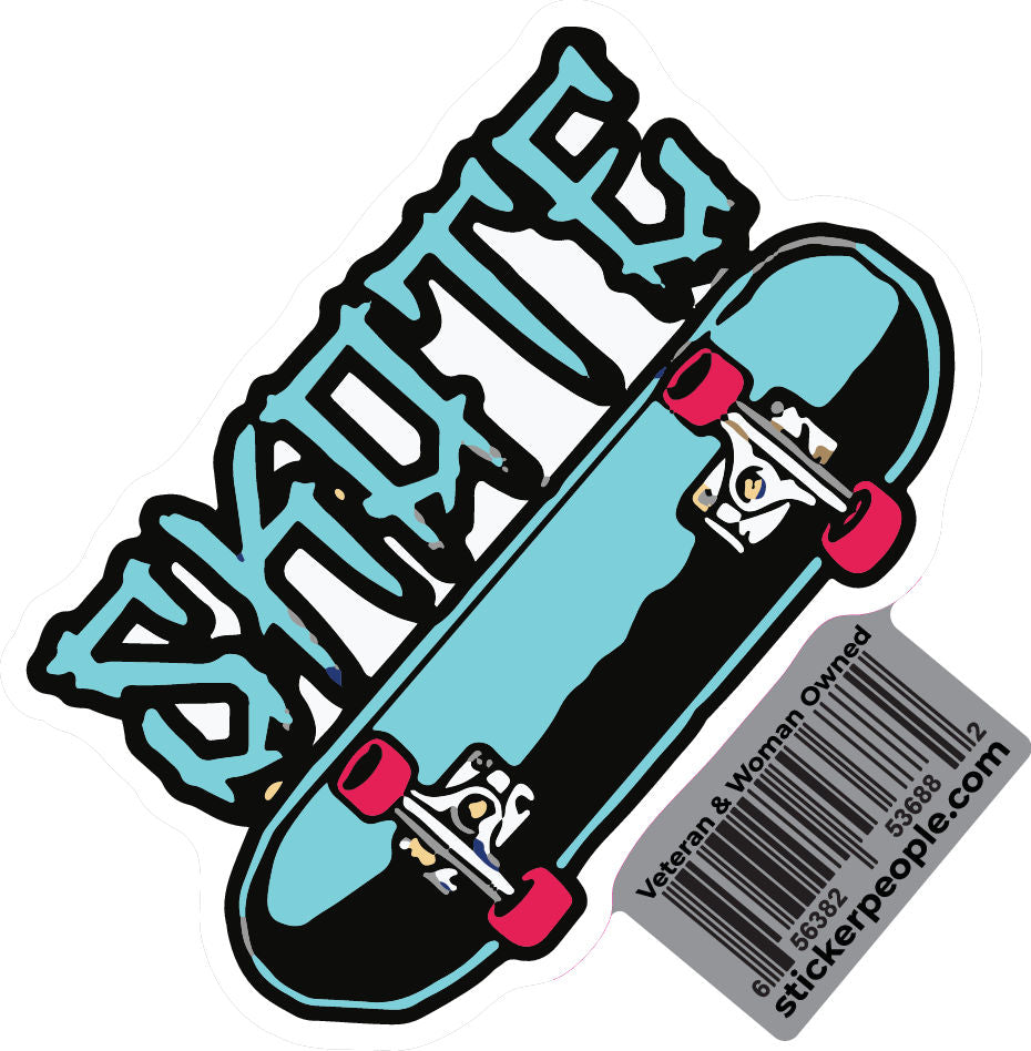 Skate on Sticker | Skateboard Sticker | Sticker People | Sticker People