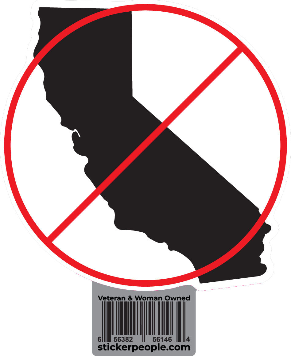 Buy California Anti-Circle Sticker | Sticker People | Sticker People
