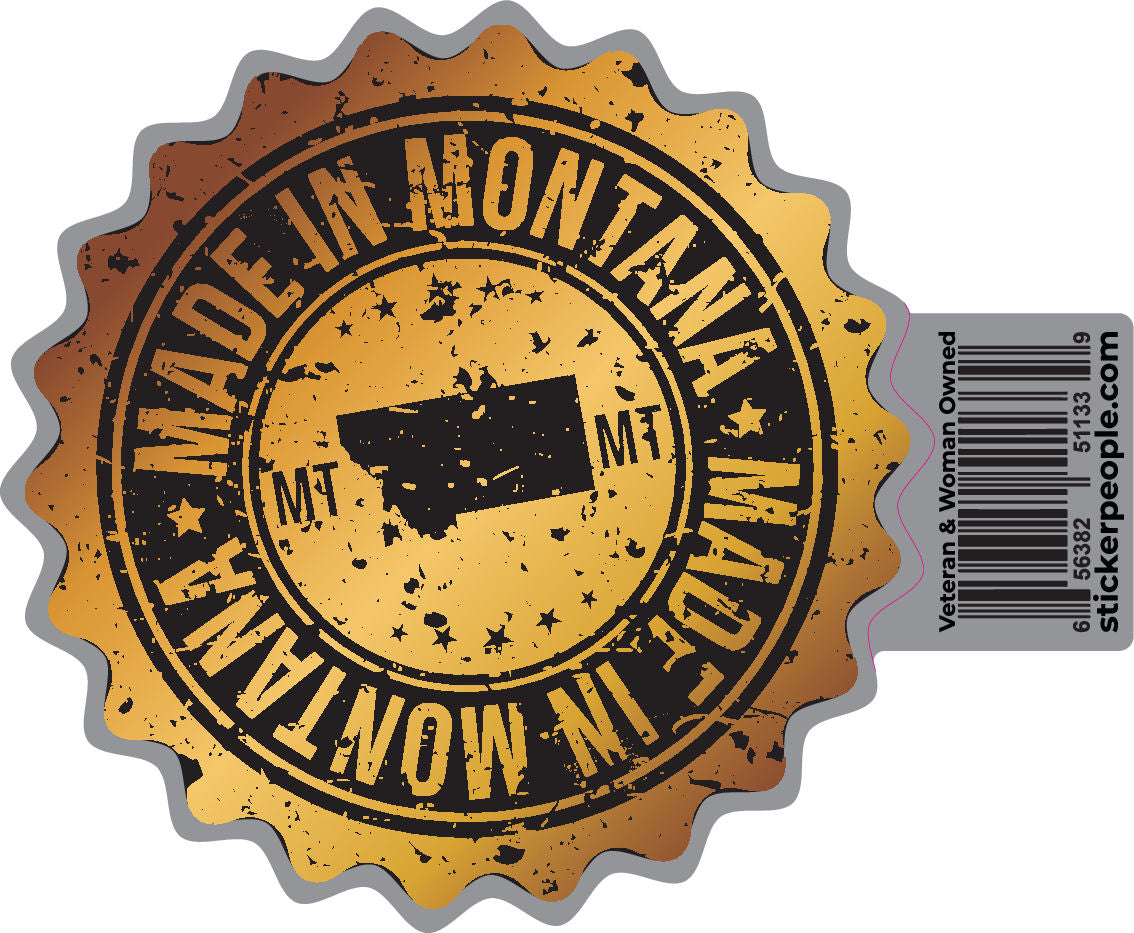 Made in Montana Gold Stamp | Sticker People