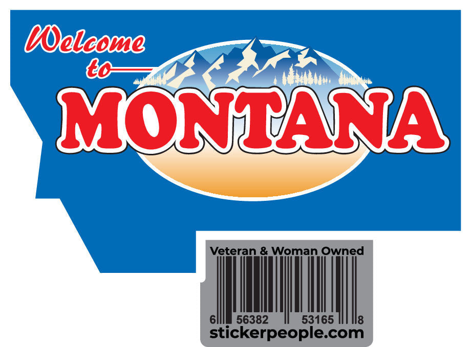 Welcome to Montana | Montana Stickers | Sticker People | Sticker People