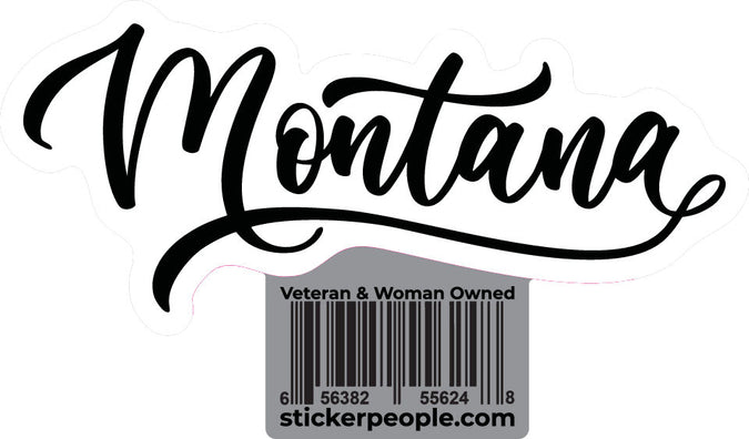 Montana Script Lettering | Montana Script Font | Sticker People